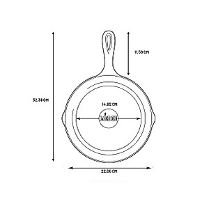 Lodge L5SK3 Pre-Seasoned Cast-Iron 8-Inch Skillet