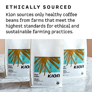 Kion Organic Ground Coffee, Tested for Toxins, Ethically Sourced, Rich, Bold, and Smooth, Medium Roast 12 Oz (1 Pack)