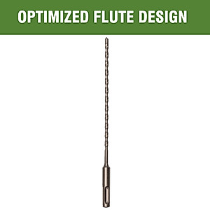 HLOFIZI 3/16" x 8" Concrete Drill Bit 3/16 in. SDS Plus Hammer Drill Bit, Masonry Drill Bits for Block Wall, Brick, Stone, 6 Pack