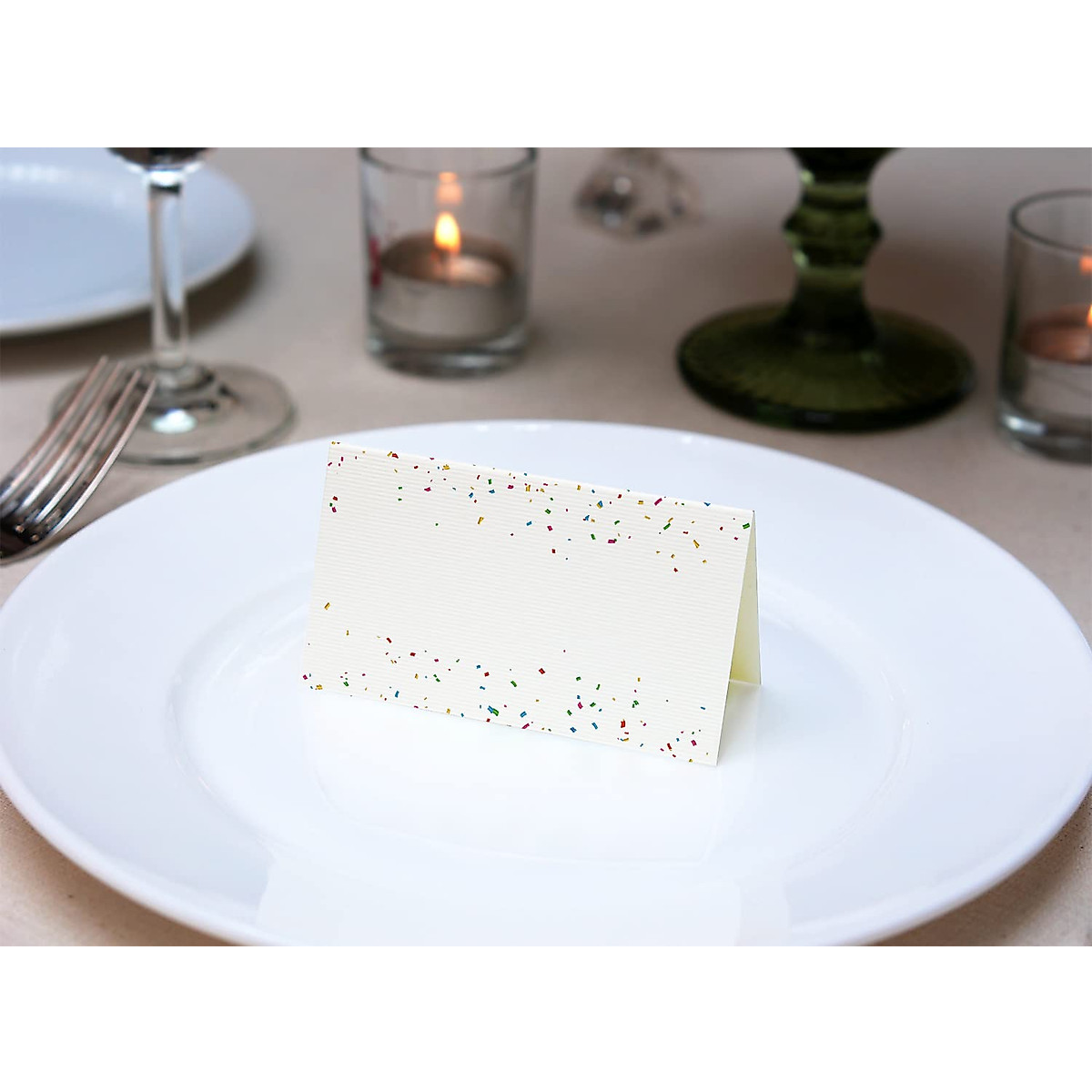 25 Place Cards - Perfect for Birthday Party, Weddings Party, Retirement Party, Banquets, Events/WZ001