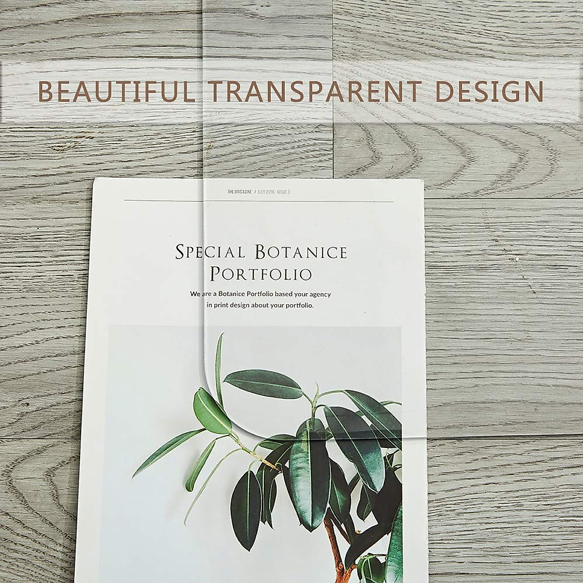 HOMEK Office Chair Mat for Hardwood Floor, 1/8" Thick 48" x 36" Crystal Clear Desk Chair Mat for Hard Floors, Plastic Floor Protector Mat for Office Chairs