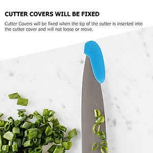 UPKOCH 50pcs Knife Tip Sleeve Knife Point Cover Knifehead Guard Cutter Blades Tips Protector Knife Guard for Injuries