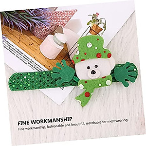 TOGEVAL 8pcs Papa Circle Stocking Stuffers Nativity Toys for Kids Party Bag Stuffers for Kids Christmas Slap Wristband Christmas Classroom Gifts Snap Wristbands Kids Kids Slap Band Decor