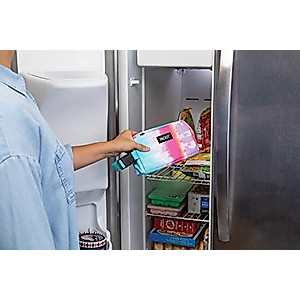 PackIt Freezable Classic Lunch Box (Tie Dye Sorbet) and Snack Box Bundle