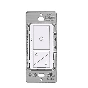 BESTTEN Super Slim Digital Led Dimmer Switch with Air Gap Power Cut Off Switch, MCU Smart-chip Technology and 3 Button Control, Single Pole or 3 Way Dimmer Light Switch, ETL Listed, Snow White