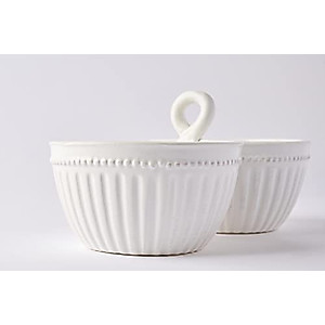 Mud Pie Ceramic Double Dip Set of 2