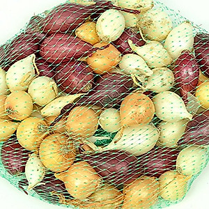 Mixed Red, White and Yellow Onion Sets 8 oz | Naturally Grown Non-GMO Bulbs - Easy to Grow Onion Assortment