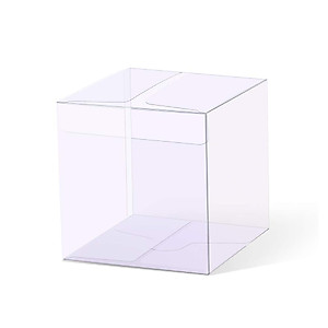YOZATIA 25PCS Transparent Boxes 2.4 x 2.4 x 2.4 inch, Candy Box, Clear Favor Boxes Gift Boxes for Wedding, Party and Baby Shower Favors