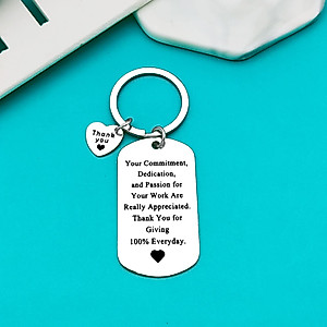 Xiahuyu Thank You Gifts Employee Appreciation Gifts Keychain Employee of the Month Gifts Thank You Gifts for Coworker Employee Work Anniversary Christmas Birthday Leaving Retirement Gifts