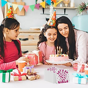 LARRAZABAL 100Pcs Lets Go Girls Napkins, Cowgirl Party Pink Napkins Decorations Western Cowgirl Theme Birthday Party Supplies, Bridal Shower Party Supplies