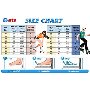 Gets Women's Roller Skates PU Leather High-top Roller Skates Four-Wheel Roller Skates Shiny Roller Skates for Girls Unisex (White Flash Wheel,US: 5.5)