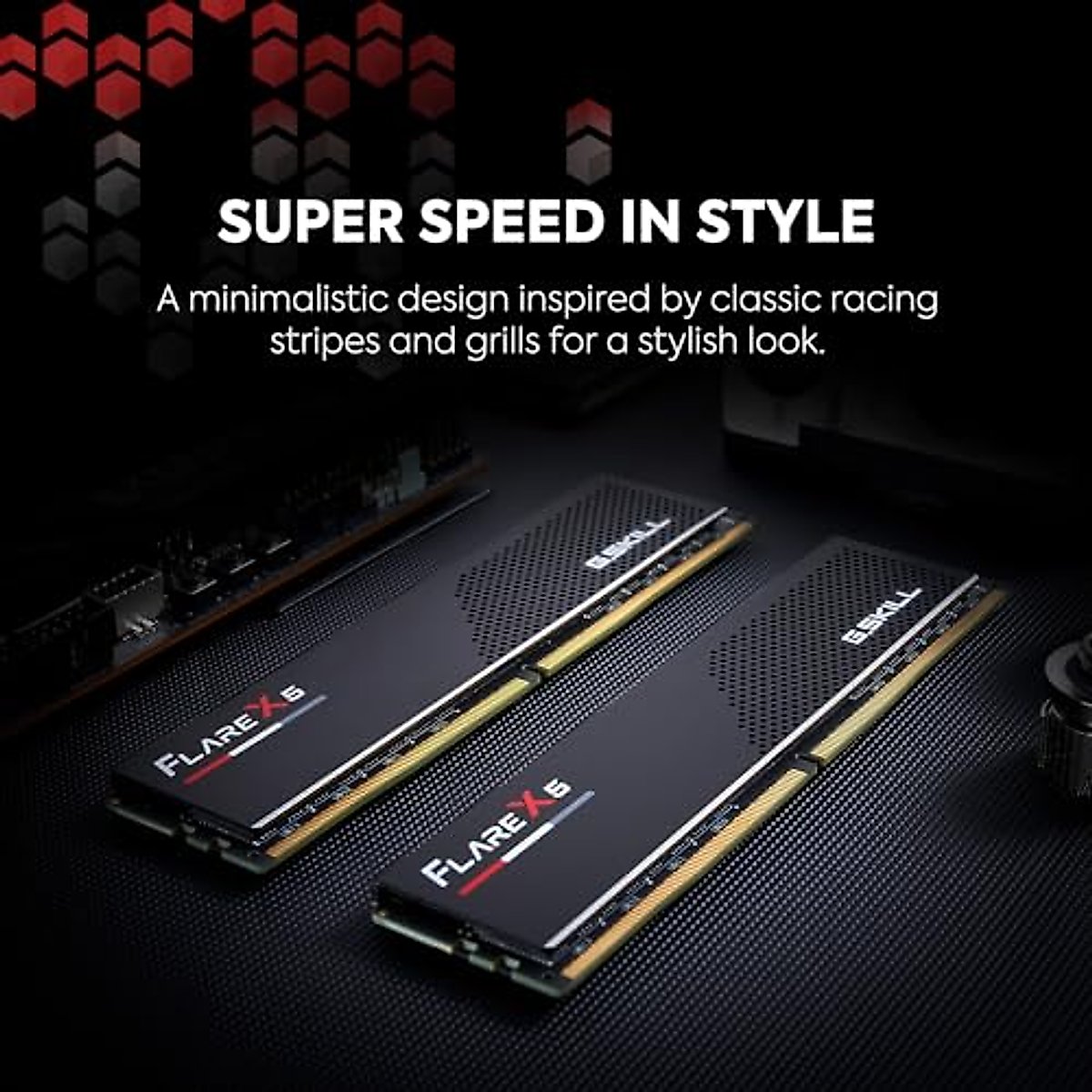G.SKILL Flare X5 Series (AMD Expo) DDR5 RAM 64GB (2x32GB) 5600MT/s CL36-36-36-89 1.25V Desktop Computer Memory UDIMM - Matte Black (F5-5600J3636D32GX2-FX5)