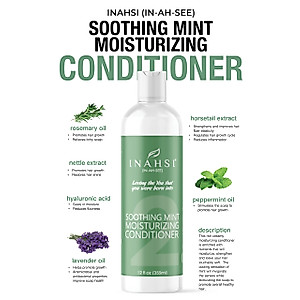 Soothing Mint Moisturizing Conditioner, 12 oz - Plant-Based Formula for Naturally Curly Hair, Hair Products for Men, Women, and Kids, Made in USA