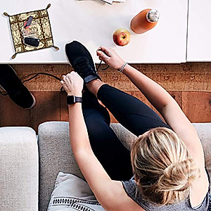 Lyetny Ancient Boudoir Storage Box Candy Holder Sundries Tray Desktop Storage Organizer Convenient for Travel,16x16cm