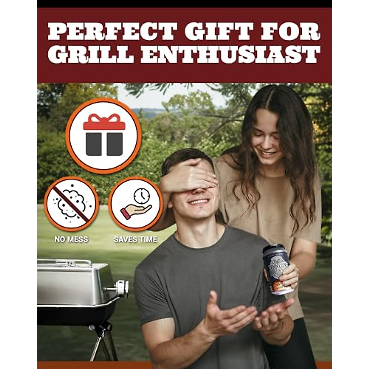 Dr. K's Tenn Cans 6 Pack - Convenient, No Mess Smoke Tube Grilling Gifts for Men | Premium Mesquite Pellets in an Easy to Use Can | Championship Flavor & Smoke Every Time, Up to 1hr Smoke Per Can