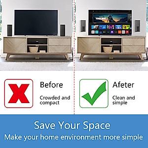 Tendodo 1 Pair of Black Wall Mount Brackets Replacement for Bose 752341-0010 OmniJewel Wall Bracket Compatible with Bose Lifestyle 650 Home Entertainment System and Bose Surround Speakers 700