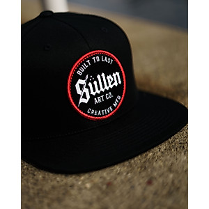 Sullen Men's Tattoo Lifestyle Factory Snapback Adjustable Hat (Black/Red)