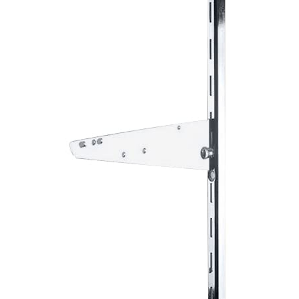 SSWBasics 10 inch Chrome Knife Bracket for Slotted Standard - 1 inch Slots 2 inch on Center - Pack of 6