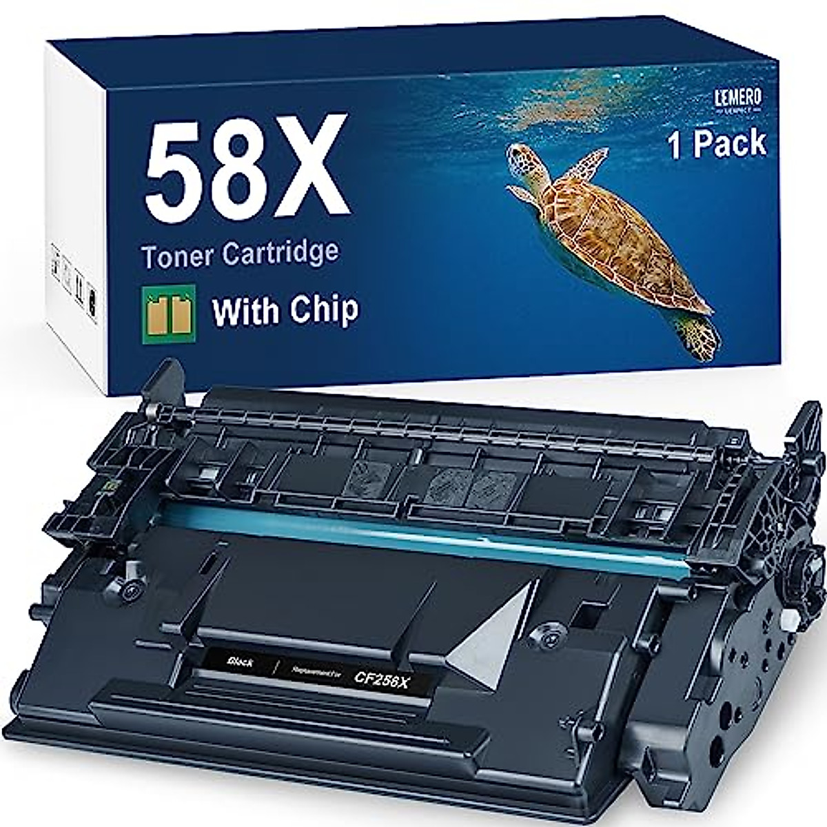 58X CF258X Toner with Chip LemeroUexpect Remanufactured Toner Cartridge Replacement for HP 58A 58X CF258A CF258X Toner Black for Pro M404dn M428fdw M404n M404dw MFP M404 M428fdn Printer