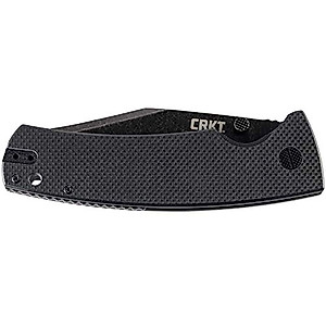 CRKT Gulf EDC EDC Folding Pocket Knife: Heavy Duty Everyday Carry Work Knife, Liner Lock, Clip Point Blade with Stonewash Finish, G10 Handle 2795