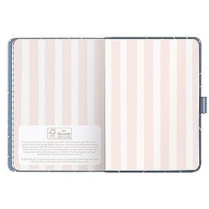 Busy B A6 To Do Diary January to December 2024 - Blue Sprinkle - Faux Leather Week to View Diary with Notes, Tear-Out Lists & Pockets