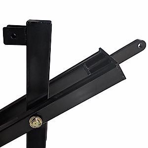 Titan Attachments 3 Point Scissor Lift Fits Category 1 Tractors, Material Handling Lift for Raising, Lowering & Extending Hay Bales to Stack