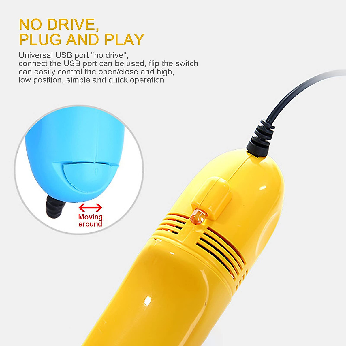 Vacuum Rechargeable Vacuum Cleaner Household Mini USB Vacuum Cleaner Notebook Computer Brush Cleaning Kit Suitable for Computer Keyboard