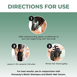 Biotin Conditioner for Hair - Hair Conditioner with Biotin, Not your Routine Shampoo and Conditioner for women Hair Loss. Use our Biotin Shampoo and Conditioner for thinning hair - Pureauty Naturals