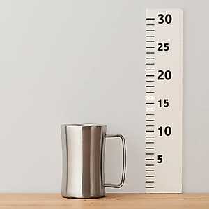 Doshisha Drinking Mug, 14.2 fl oz (420 ml), Dishwasher Safe, Heat Retention, Cold Retention, Vacuum Insulated, Beer Mug, Silver