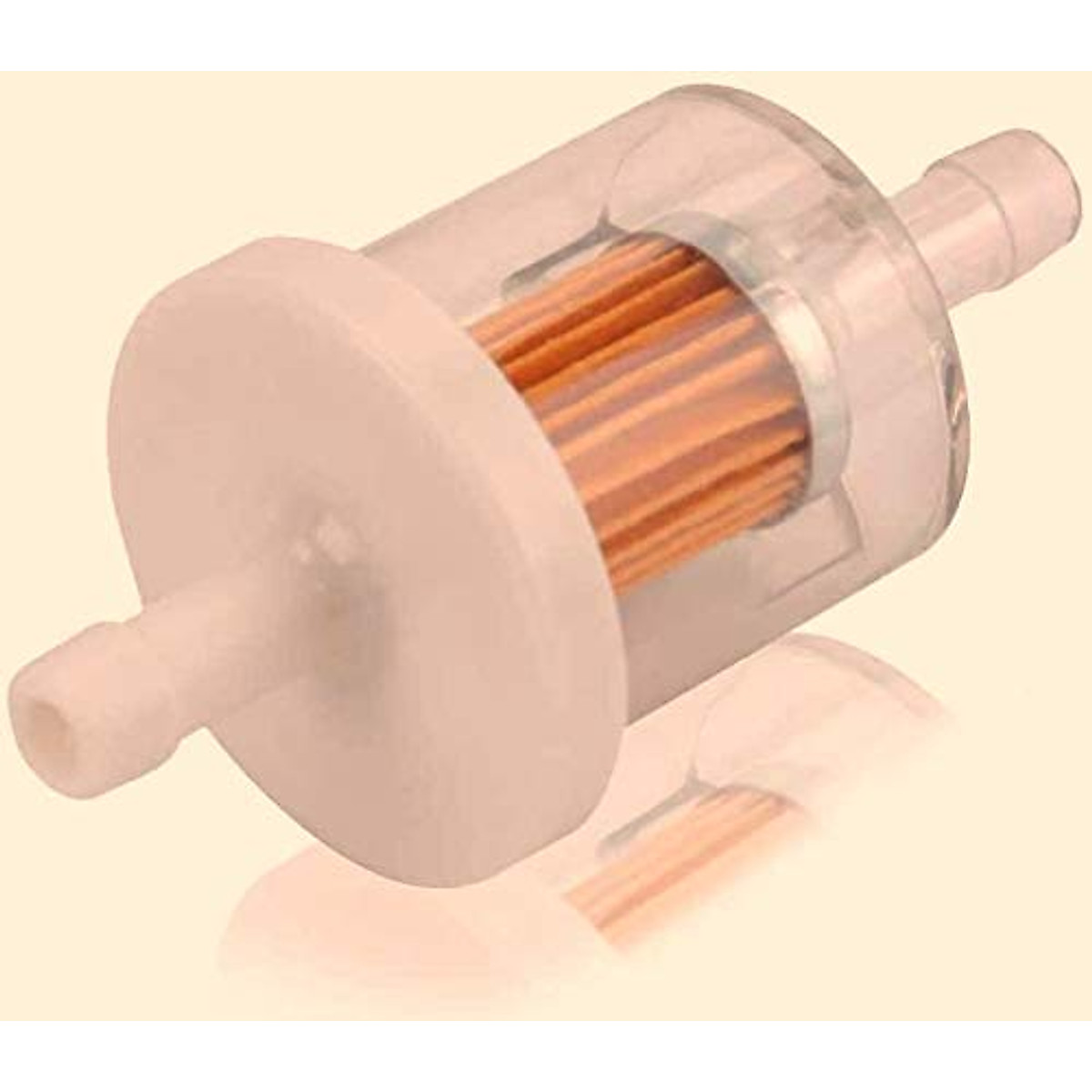 Set of 2, 691035 493629 Universal 40 Micron 1/4 Inline Fuel Filter fits for Briggs & Stratton Kawasaki 49019-7001 7-07061 Kohler 2505007S 2505021S husqvarna Lawnmower Parts (Black)