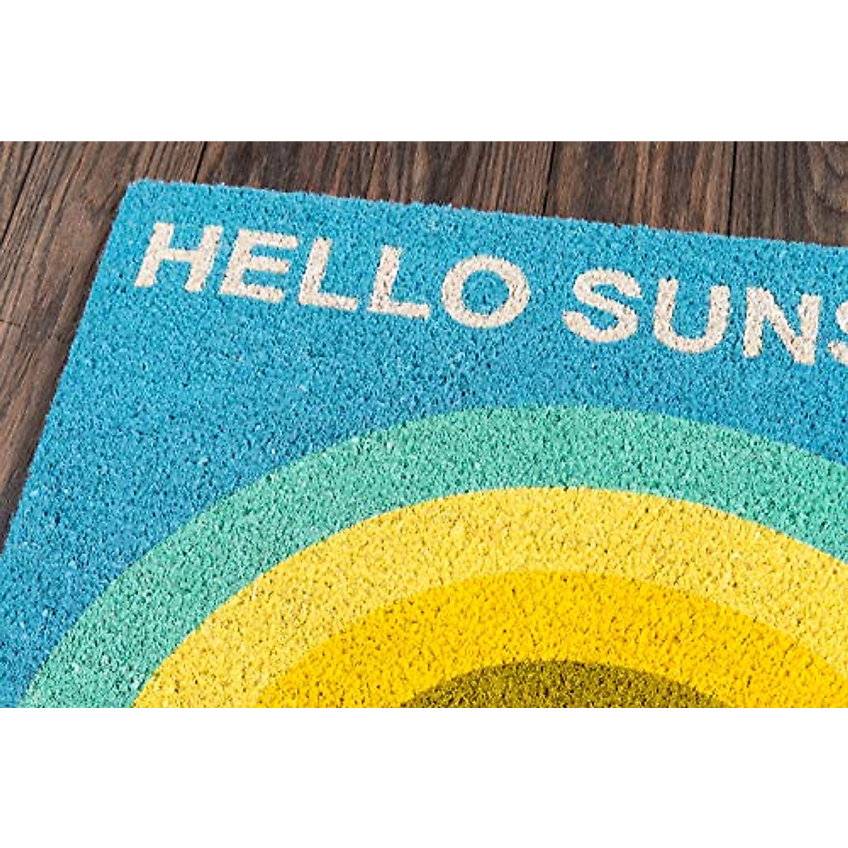 Novogratz by Momeni Rugs "Aloha Collection Hello Sunshine Doormat, 1'6"" x 2'6"", Multicolor"