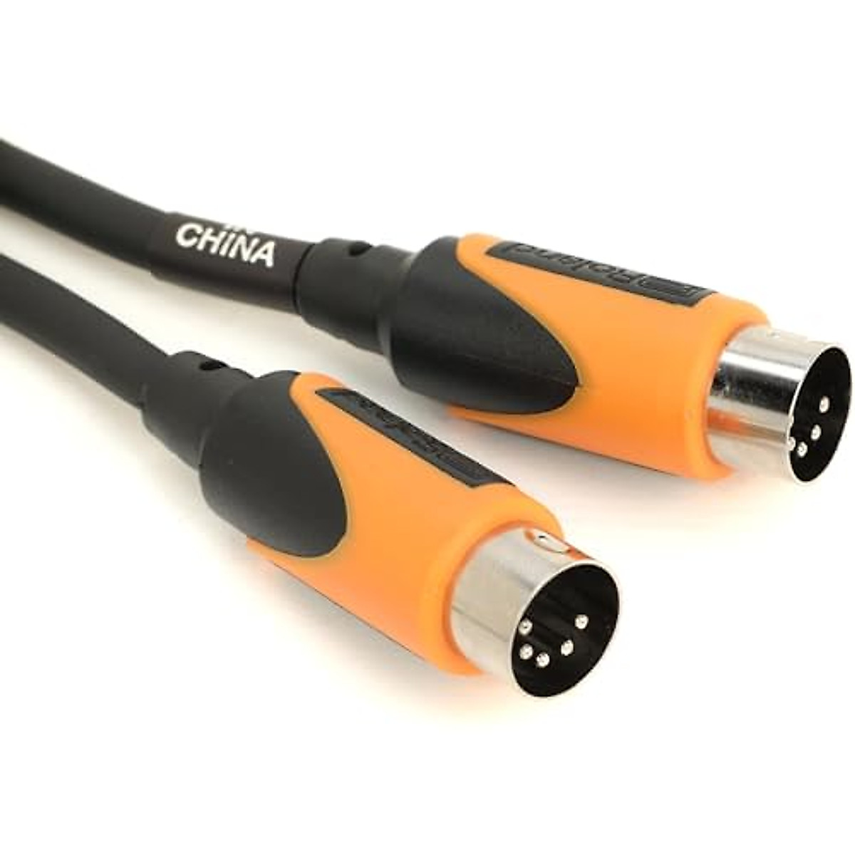 Roland 10ft MIDI Cable-Black Series, DIN connectors, 10 feet (RMIDI-B10), Modem