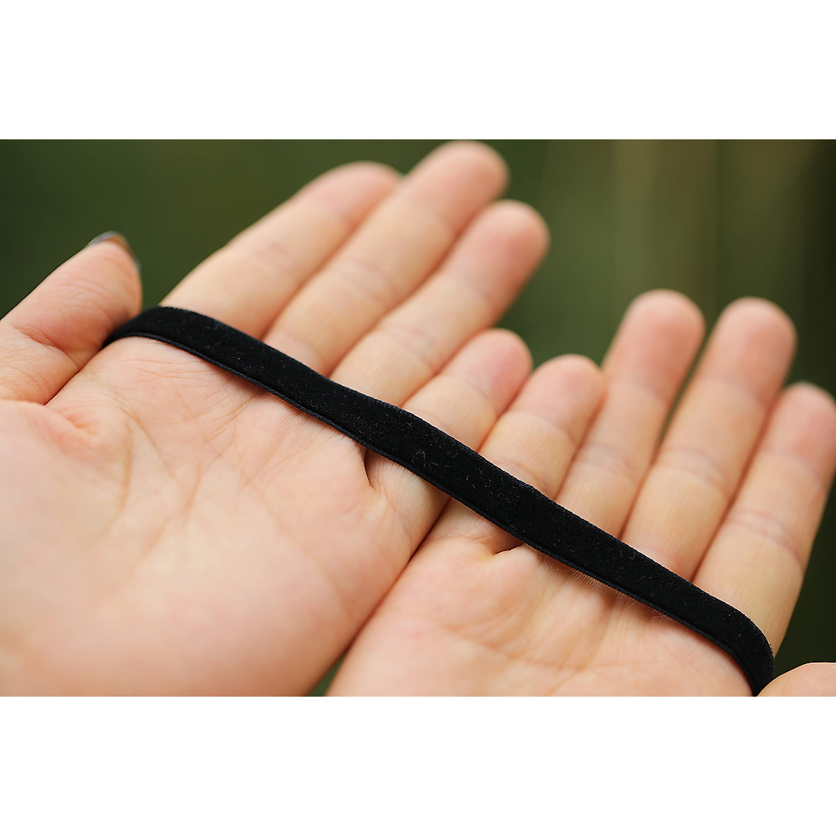 RareLove Classic Black Velvet 10mm Choker Necklace