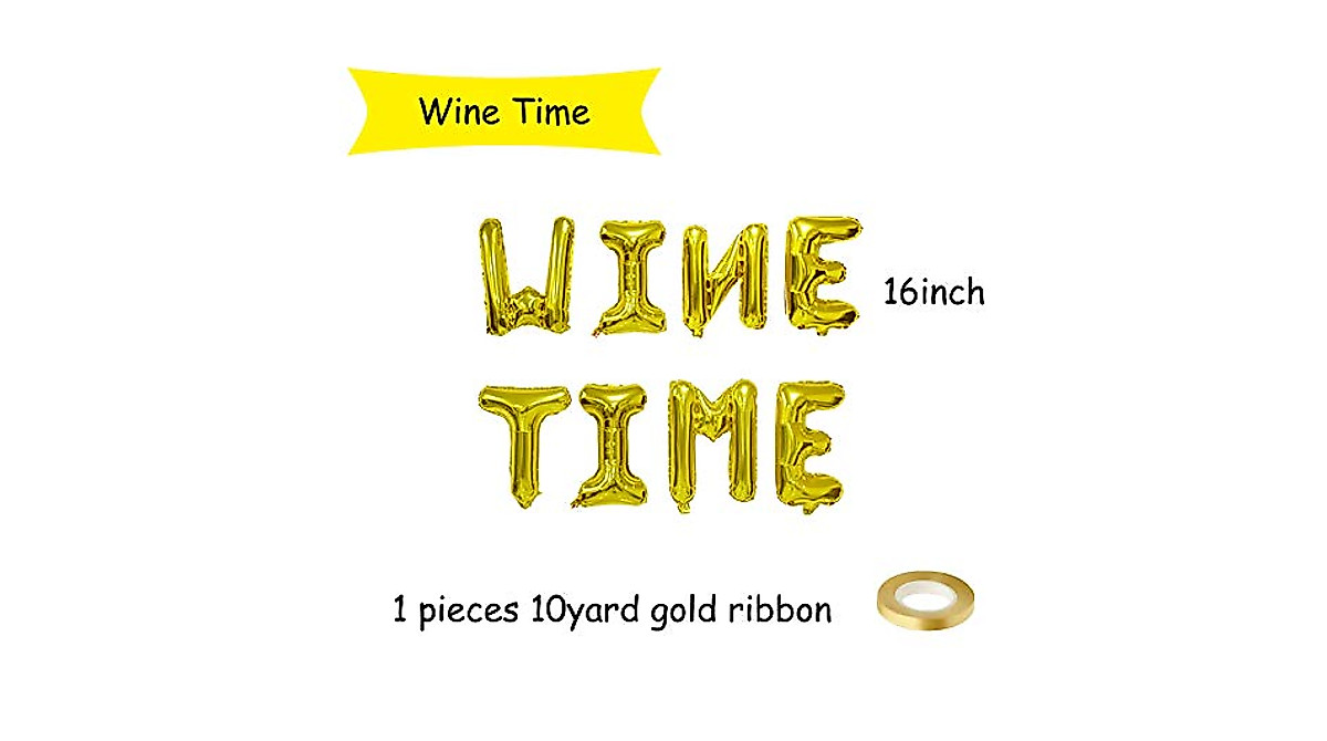 Wine Party Decorations Set | Elegant Balloons & Banner for Celebrations