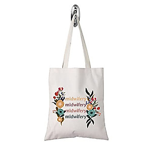 TSOTMO Midwife Gift Midwife Appreciation Midwifery Labor and Delivery Nurse Accessories Tote Bag (Midwifery tote)