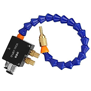 Mist Coolant Lubrication Spray System Aluminium Alloy Plastic for Metal Cutting Engraving Cooling Sprayer Machine for Air Pipe CNC Lathe Milling Drill 0-68cst Use Liquid Viscosity Range