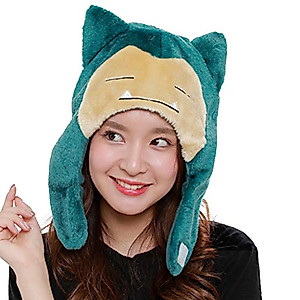 SAZAC Kigurumi Hat - Pokemon - Snorlax - Cozy Costume Beanie Cap - Adult Size