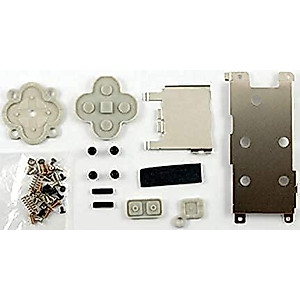 Melocyphia Full Housing Case Cover Shell with Buttons for DSi NDSi Console Replacement (Clear)