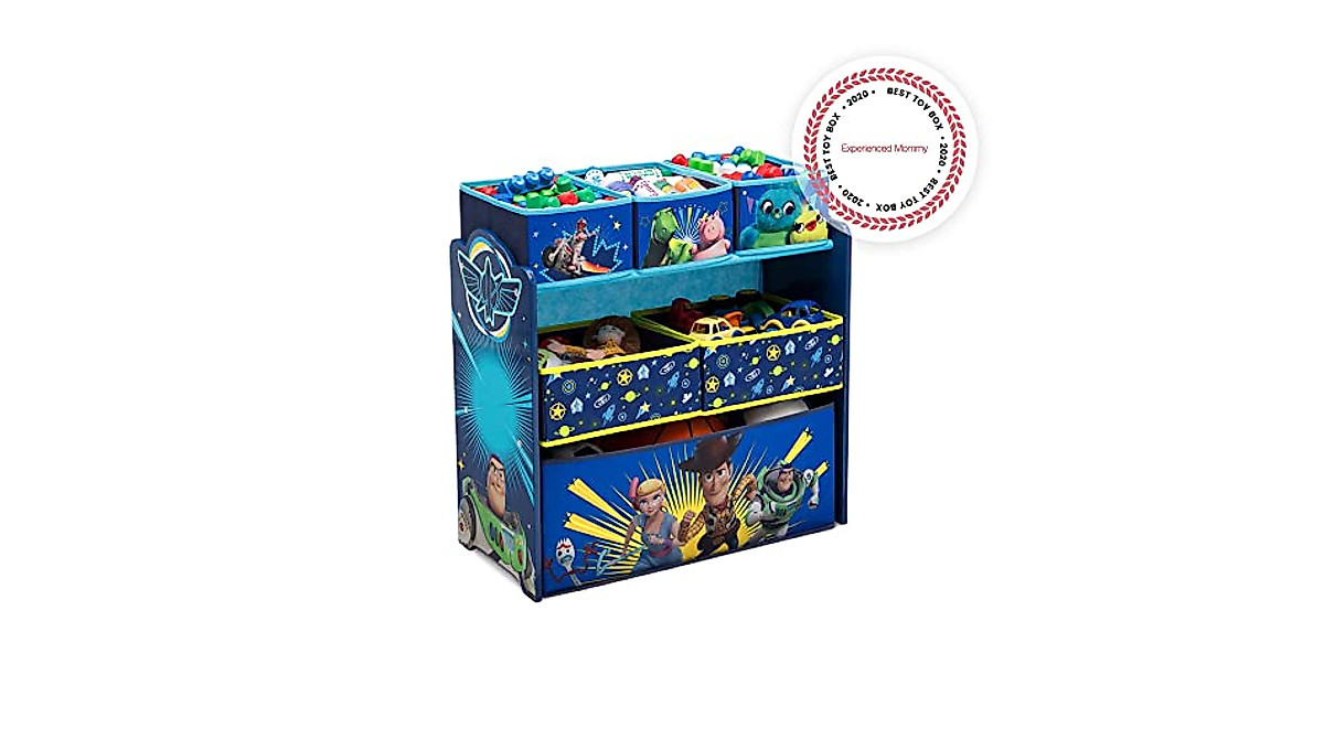 Delta Children Toy Story Desk & 6 Bin Storage Bundle