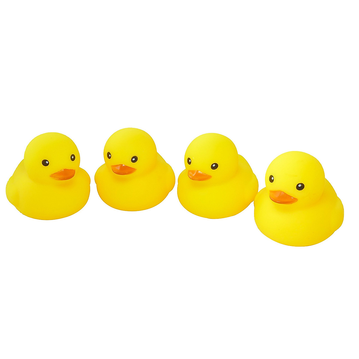 CRMADA Duck Dog Toy Water Floating Bath Rubber Toys for Dogs Cats 4 Pack