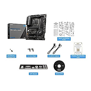 MSI PRO Z690-A DDR4 ProSeries Motherboard (ATX, 12th Gen Intel Core, LGA 1700 Socket, DDR4, PCIe 4, CFX, M.2 Slots)