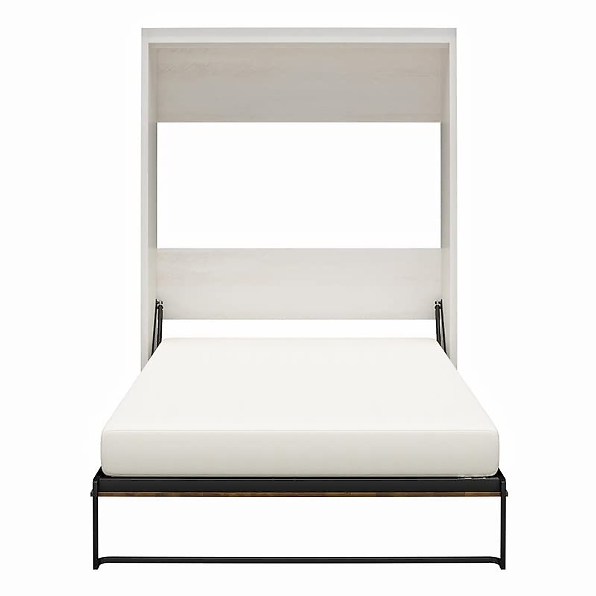 Signature Sleep Modern Wood Queen Murphy Wall Bed in Ivory Oak