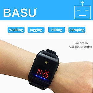 BASU eAlarm WRX Wearable 120dB Emergency Alarm for Walking & Jogging, Self-Defense, SOS, Emergencies with USB Charging
