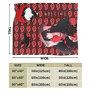 WsdFM Anime Blanket, Throw Blanket for Couch Bed Sofa Fleece Blankets Super Soft Fuzzy Warm Cozy Flannel Fleece Bed Blanket Lightweight Decorative Living Room 50*40inch