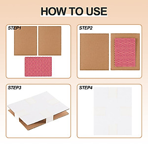 200 Pieces Trading Card Shipping Protectors 4 x 6 Inches Cardboard Mailing Protector Trading Card Packaging for Sports and Trading Cards