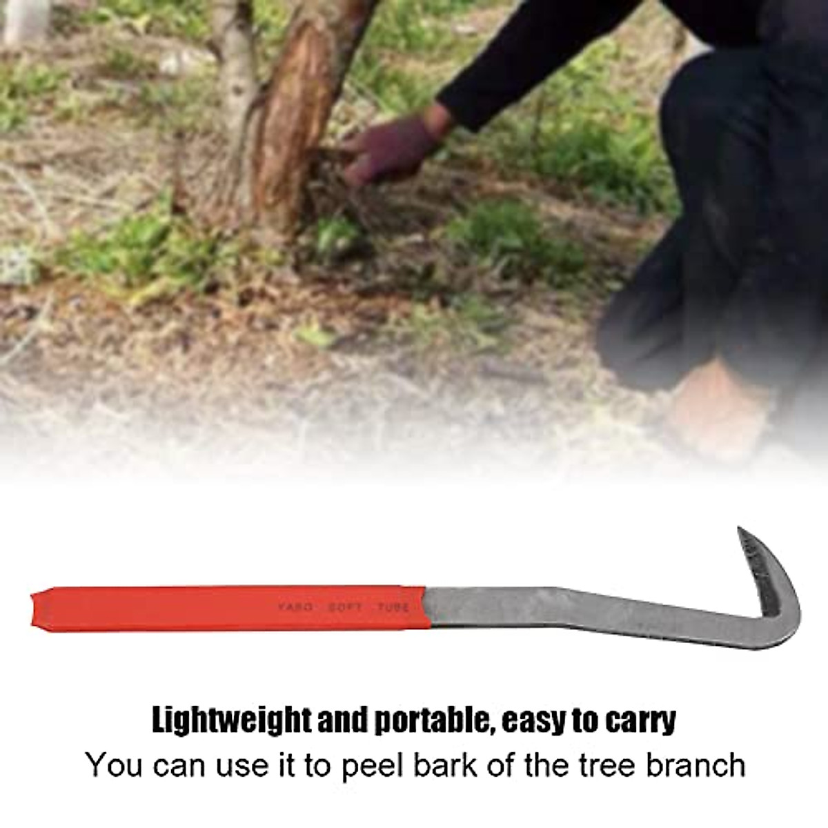 Miskall Garden Knife, Steel Small Portable Sturdy Sharp Garden Knife Fruit Tree Grafting Bonsai