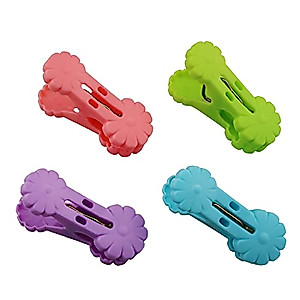 HSCGIN 24pcs Flower Shape Clothes Clips 60x15mm Windproof Photo Paper Pegs Craft Clips for Cloth Drying Hanging Clothespins