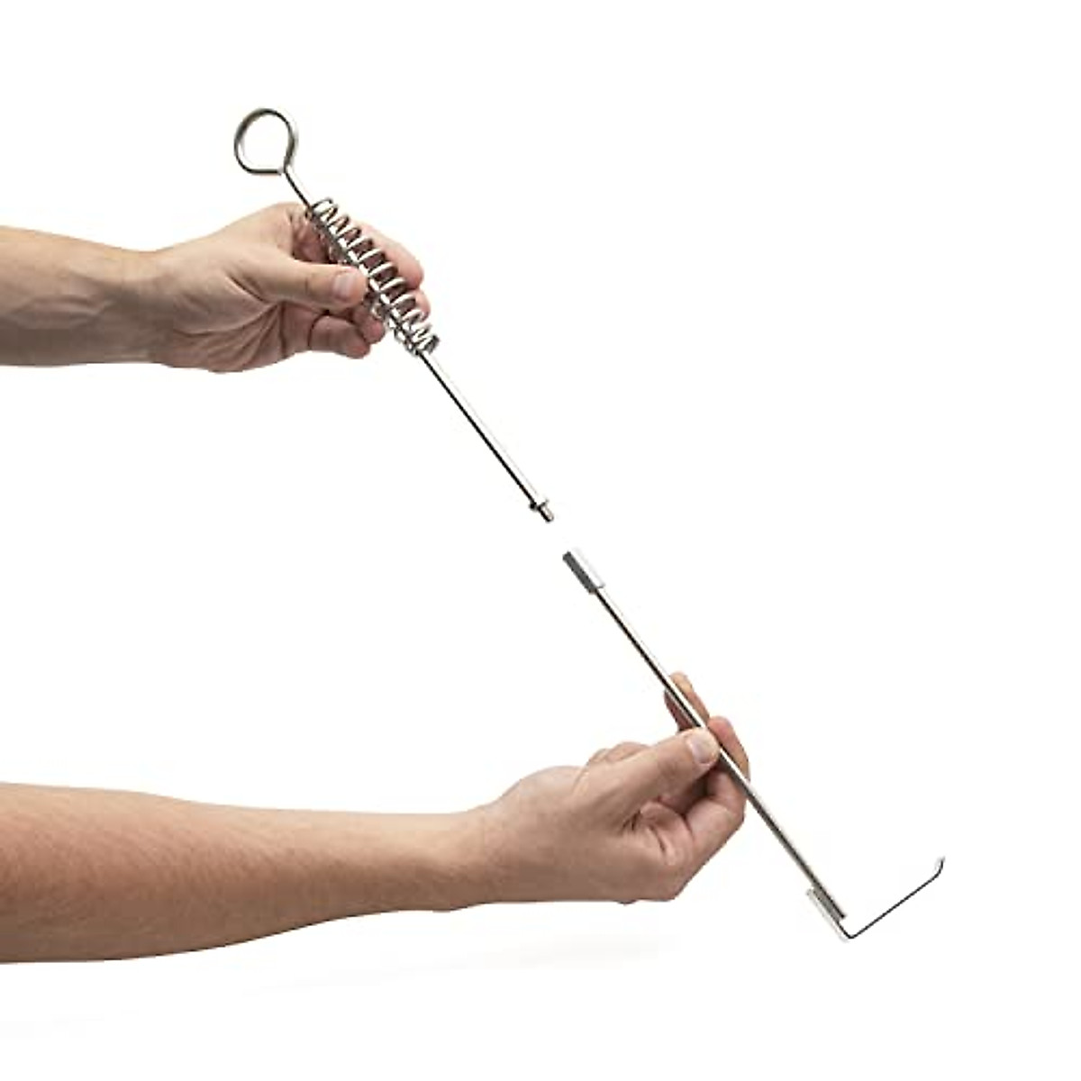 Smith & Basil Charcoal Ash Rake for Grill - Tool Poker - Grilling Accessories - with a Microfiber Cleaning Cloth