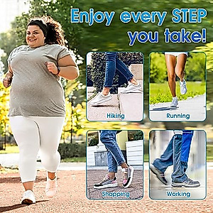 NineDan Shoe Inserts, Plantar Fasciitis Pain Relief Feet Insoles, 220+ lbs Arch Support Insole, Work Boot Shoe Inserts, Orthotic Insoles Relieve Flat Feet, Foot Pain, Memory Foam Shoe for Men Women