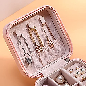 Set of 6 - Bridesmaid Gifts Jewelry Box | Bride Tribe Travel Jewelry Organizer for Bridesmaid Boxes | Earring, Necklace & Ring Holder | Wedding Bachelorette Party Favors & Bridesmaid Proposal Boxes